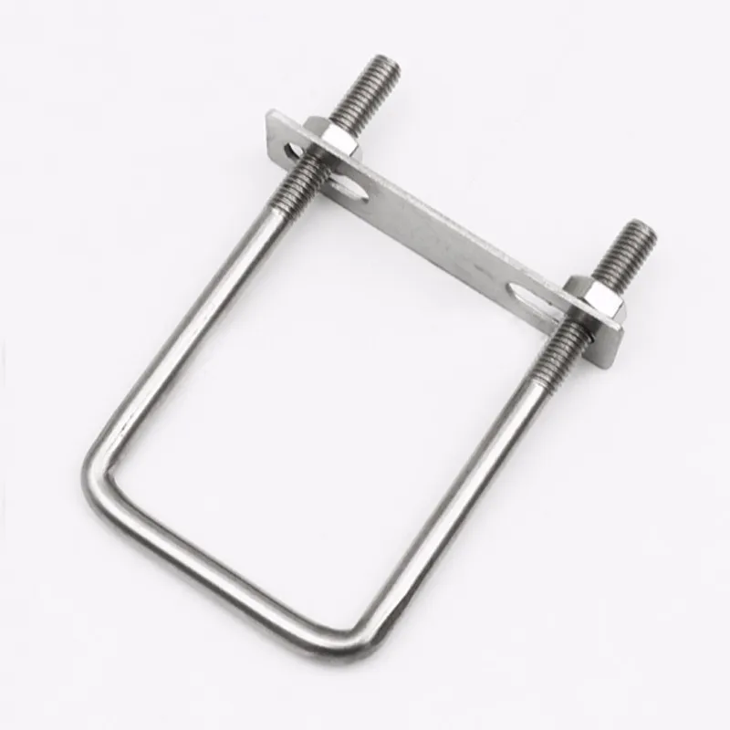 M16 M20 Stainless Steel SUS304 SUS316 Square U Type Bolt and Nut