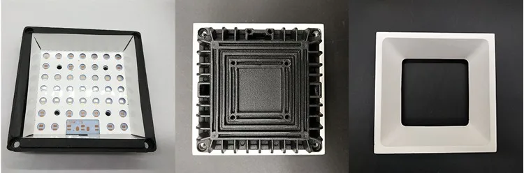 9 Watt 90mm Recessed Square Adjustable Led Retrofit Down Light Kit ...