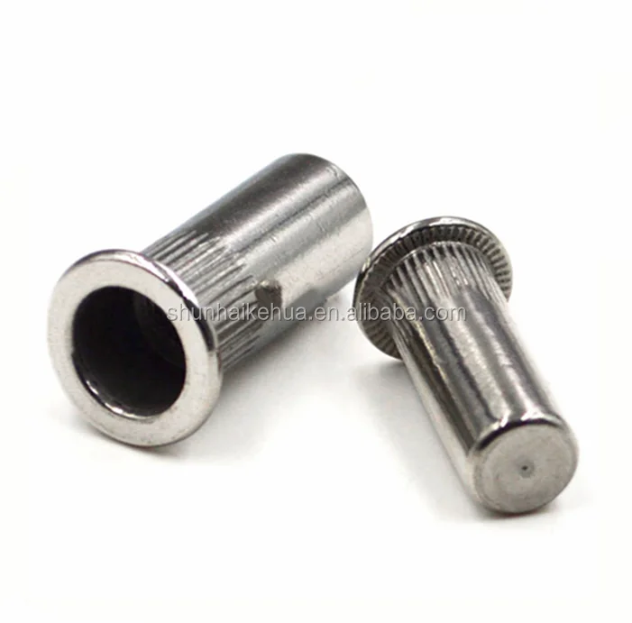 Sus 304 Stainless Steel M4 M6 M8 M10 M12 Flat Head Long Grip Rivet Nut ...