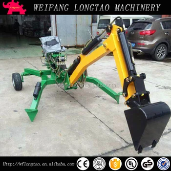 Mini Backhoe Excavator Trencher Towable Portable Ride On Digger - Buy ...