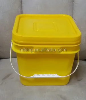 Plastic Square Bucket 8l Square Pail 2 Gallon Food Grade Square Bucket ...