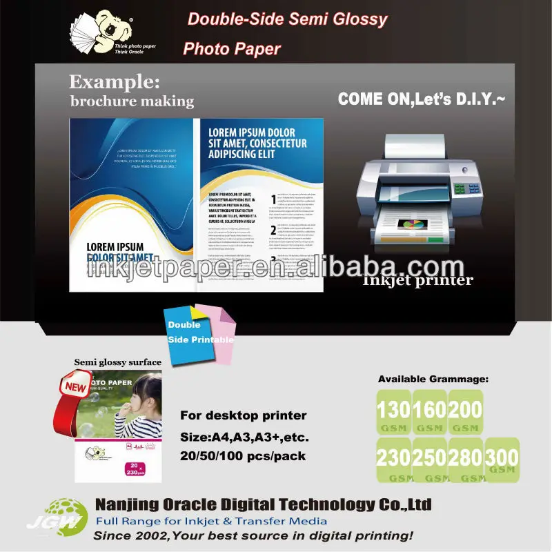 300gsm Double-Side Glossy Photo Paper - Perfect for Prints