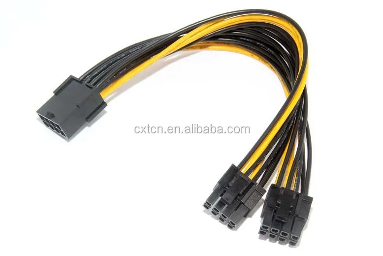 Pci-e 8pin To Dual 8pin/ Pcie 8pin-2x(6+2pin) Graphics Video Card Power ...