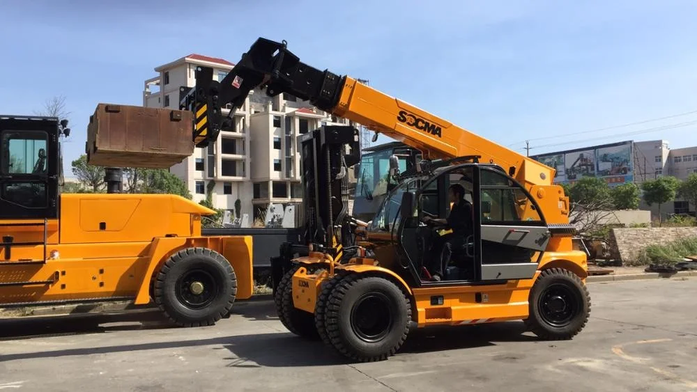 5 Ton Telescopic Forklift Crane 8.8 M Max Lifting Height Telehandler ...