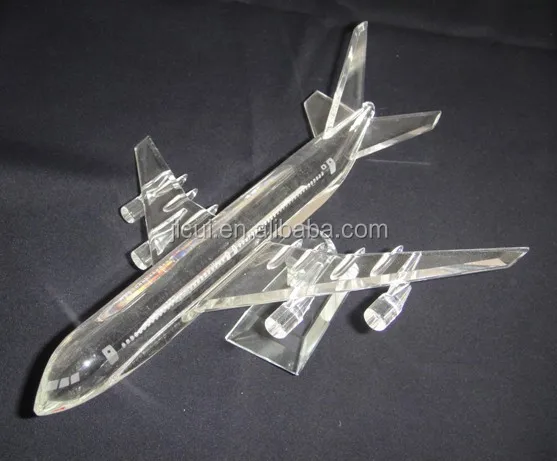 Unique Glass Crystal Airplane Model Handmade Airplane Model - Buy ...