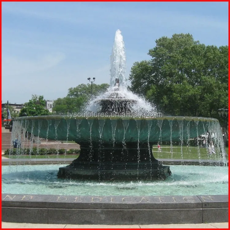 Decorative Outdoor Stone Water Fountains With Round Circle Wash Basin ...