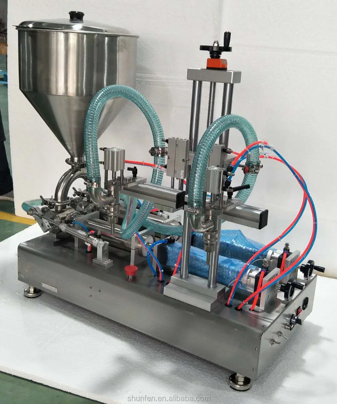 Semi-auto Double-Head Paste Filling Machine for Cream & Sauce