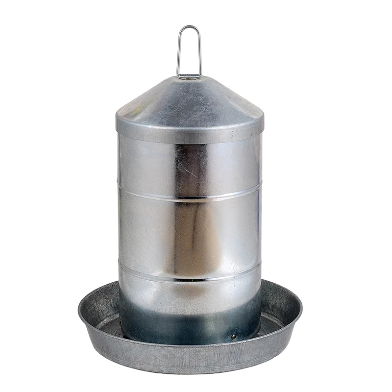 15kgs Poultry Equipment Farm Galvanized Metal Hanging Chicken Feeder ...