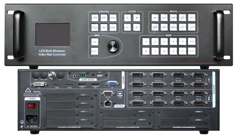 Ams-sc16k Multi Window Led Video Splicer Video Wall Controller Seamless ...