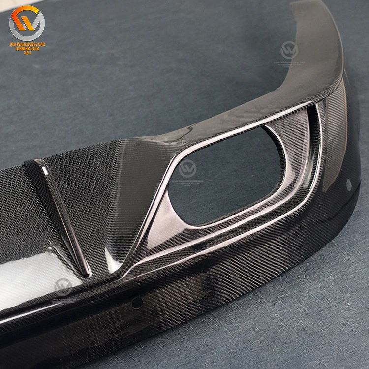 Rear Bumper Position Carbon Fiber Rear Diffuser Lip For Jaguar F-pace ...