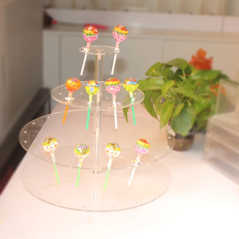 High End Acrylic Cake Pop Lollipop Clear Transparent Display Stand ...