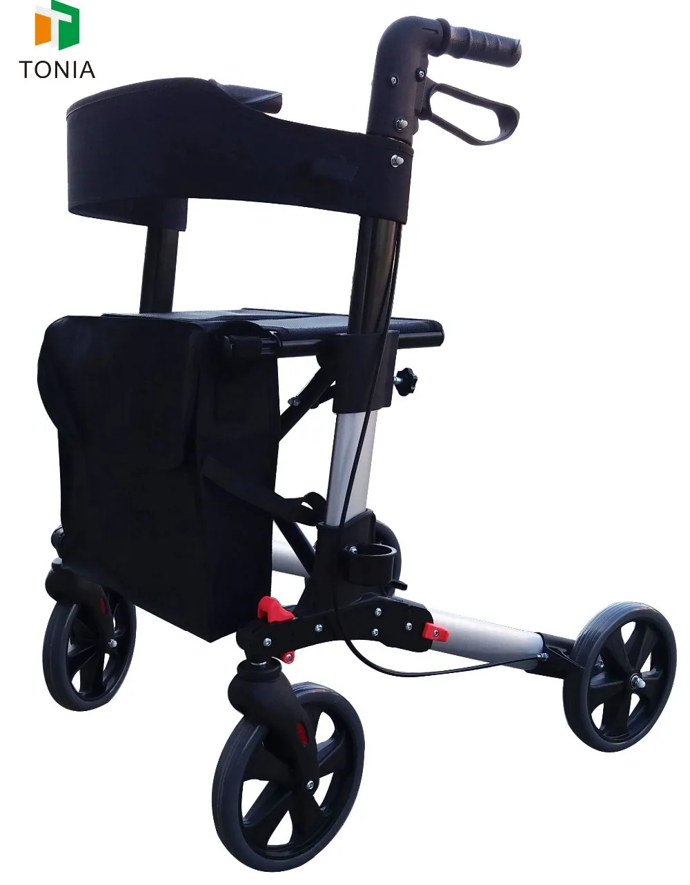Tonia German Rollator Double Folding Rollator With Shopping Cart Tra01y ...