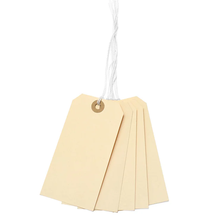 Custom Fabric Shipping Kraft Paper Manila Swing Hang Tags