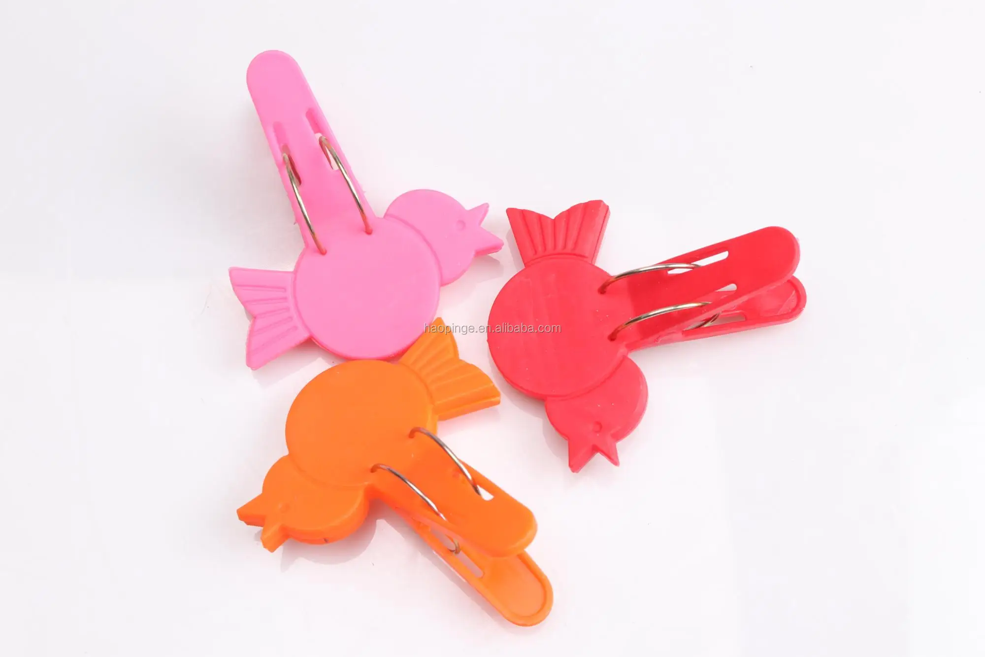 Bird Shape Plastic Assorted Colors Clothing Pegs Clips Clothes Pins ...
