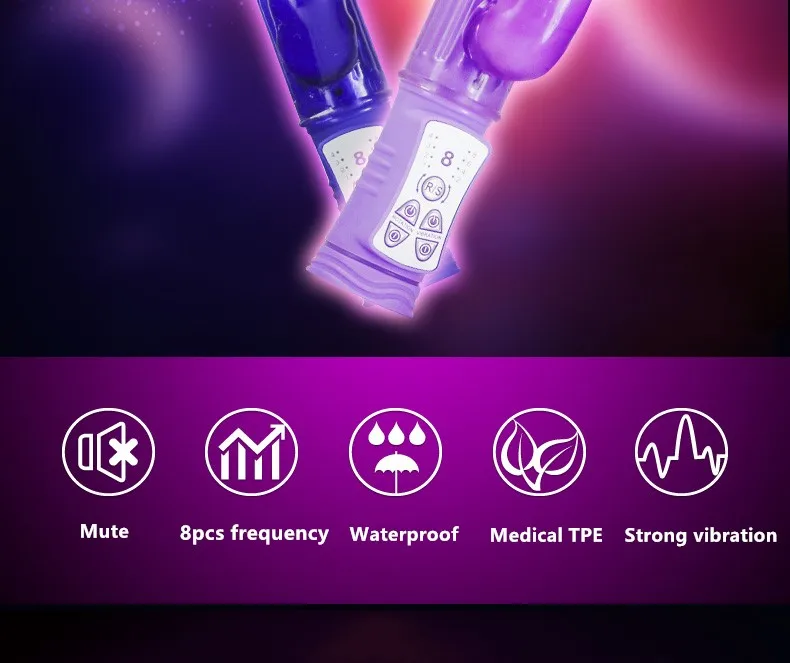 New Design Powerful Motor Vaginal Vibrator Flexible G-spot Rabbit ...