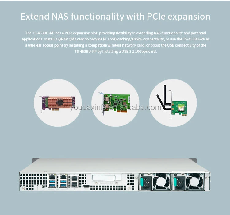 Qnap Ts-453bu-rp-4g 1u Rack Mount 4 Bay Nas Chassis - Buy 4 Bay 1u ...