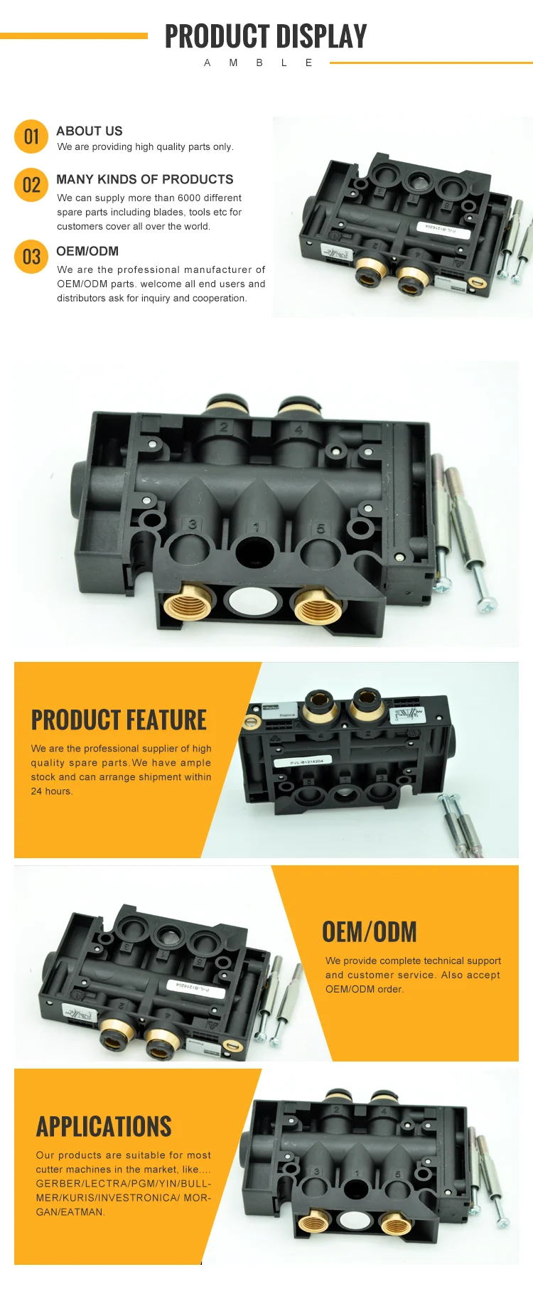 Distributor 5/2 PVLB 1216204 for Lectra VT5000 Cutter