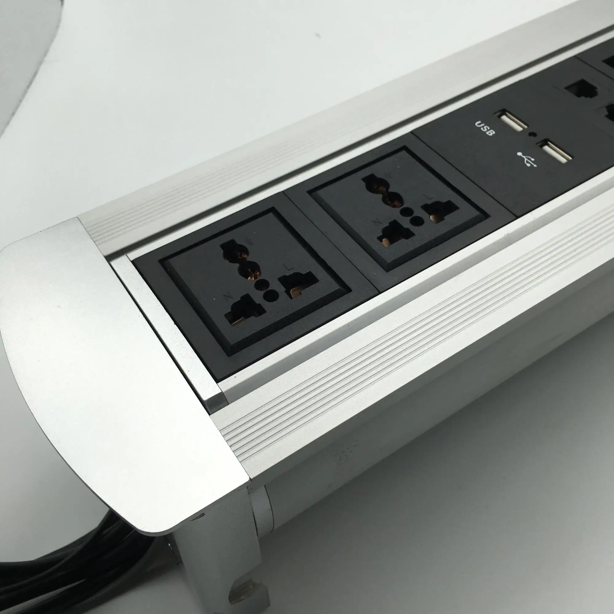 Motorized Conference Switch Rotate Table Power Socket With Outlet ...