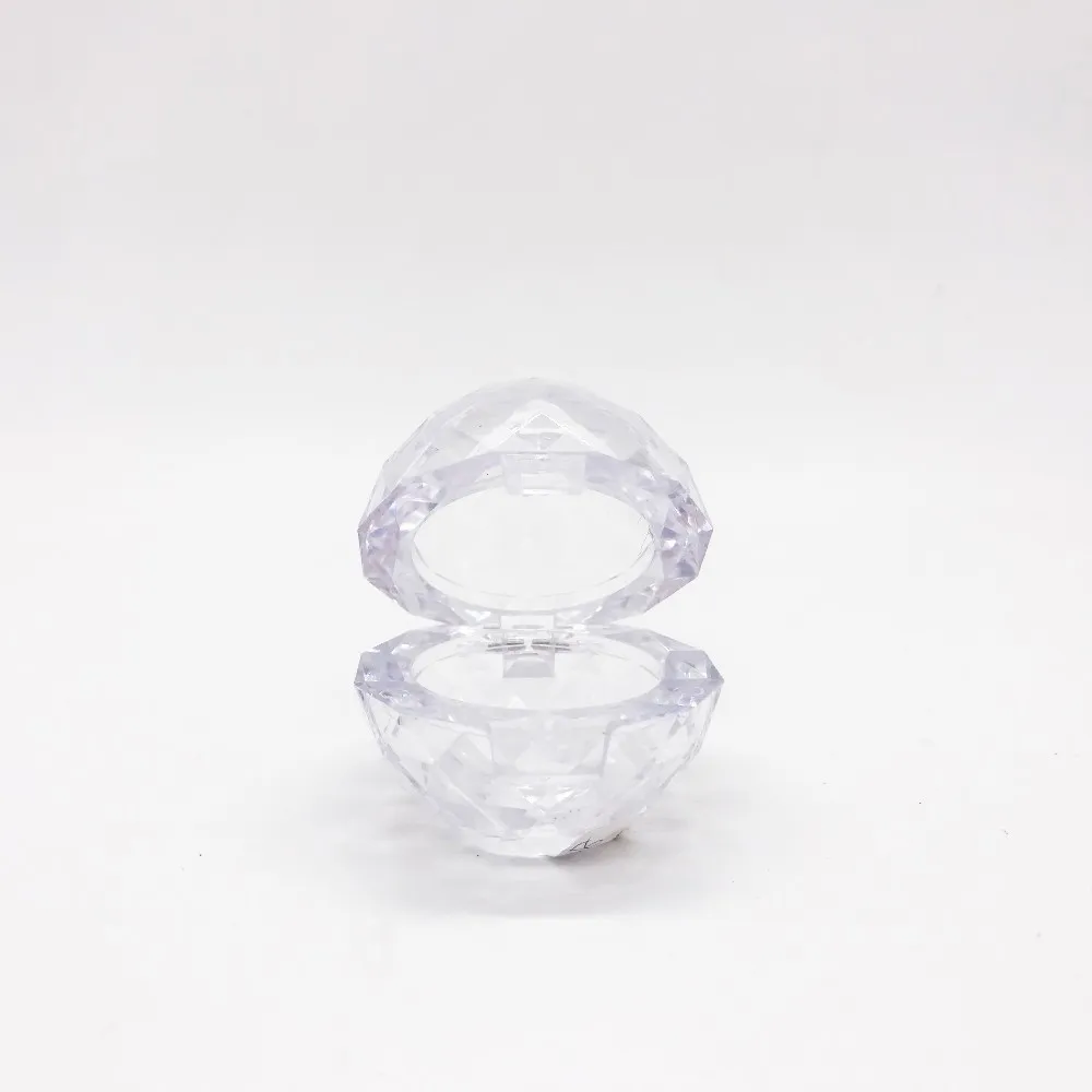 Customized Diamonds Clear Plastic Large 10g Lip Balm Container Jar ...
