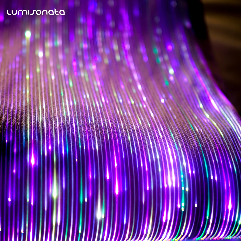 High Tech Luminous Optical White Led Light Up 7 Color Fibre Optic ...