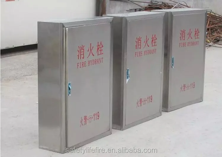 Red iron fire cabinet for fire extinguisher-SAFETY LIFE FIRE EQUIPMENTS ...