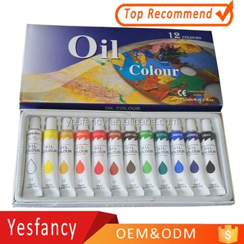 Best Sale 12 Colors 12ml Tubes Artist Oil Paint Set - Buy Oil Paint,Oil ...