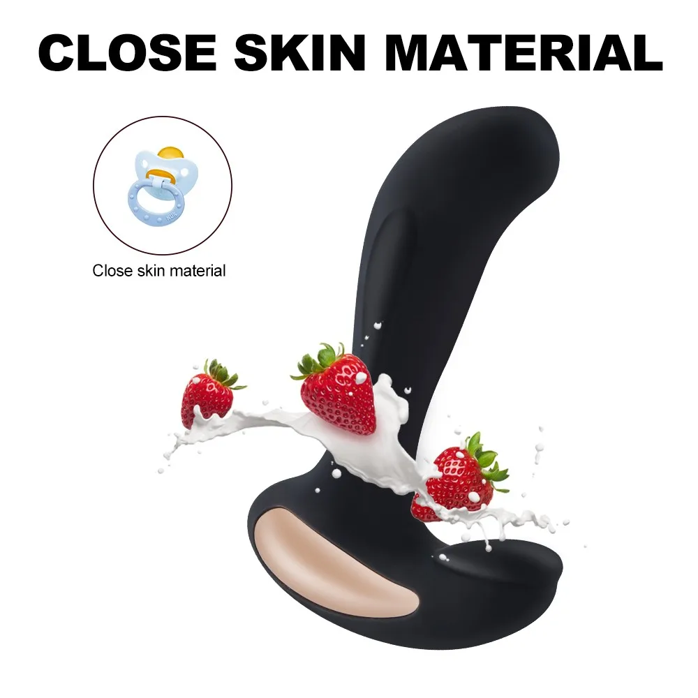 Remote Control Wireless Prostate Massager Anal Plug Vibrator 12 Mode