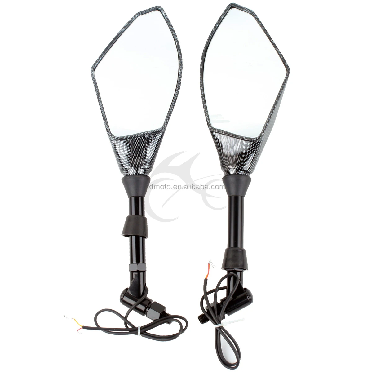 Tcmt Xf-492 Led Integrated Turn Signal Mirrors For Buell 1125r 08-10 ...