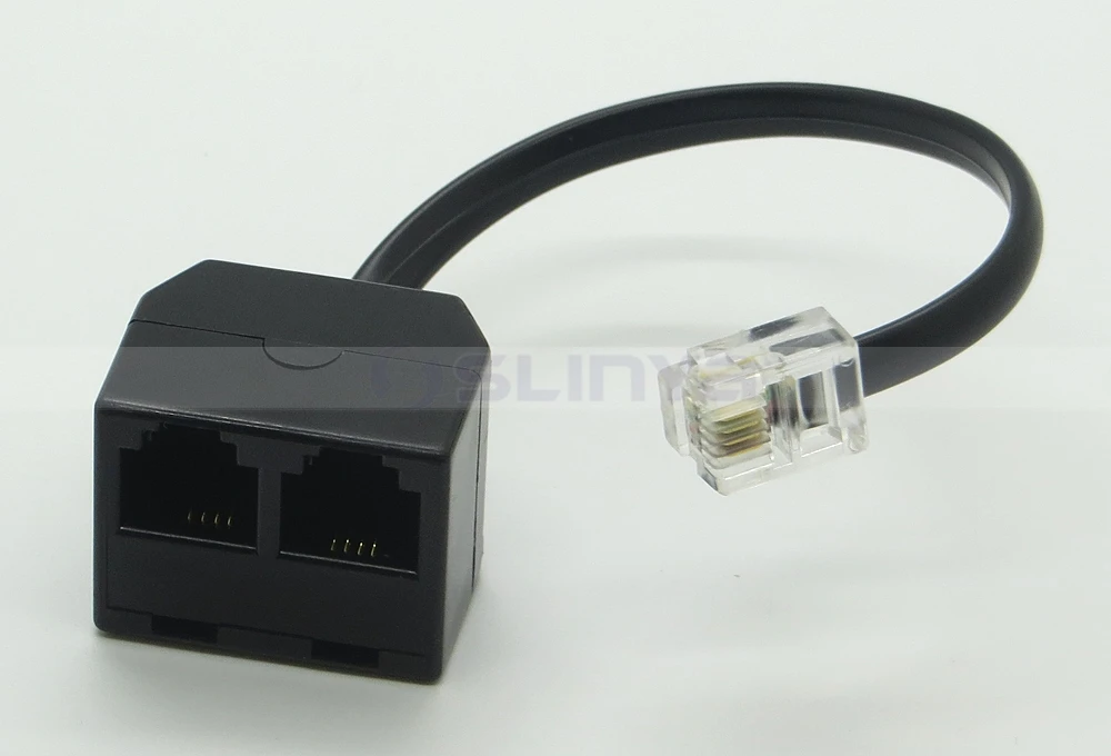 Rj11 Splitter 6p4c Telephone Wall Adapter And Separator For Landline ...