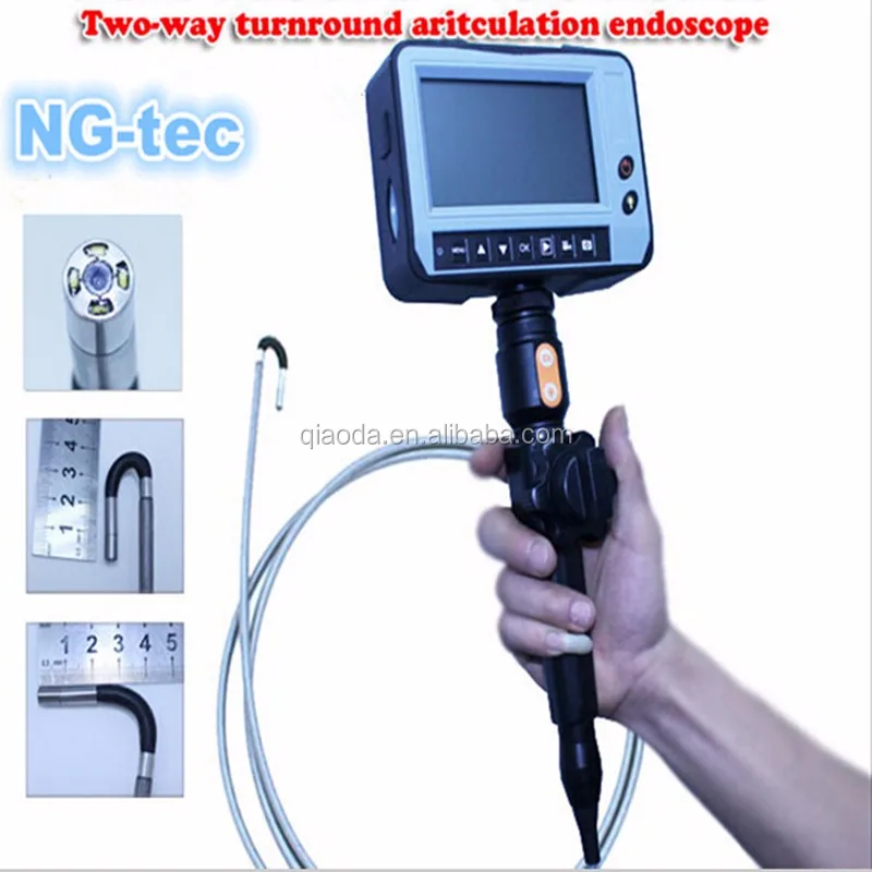 2way Waterproof Articulating Flexible Snake Scope Automotive Borescope ...