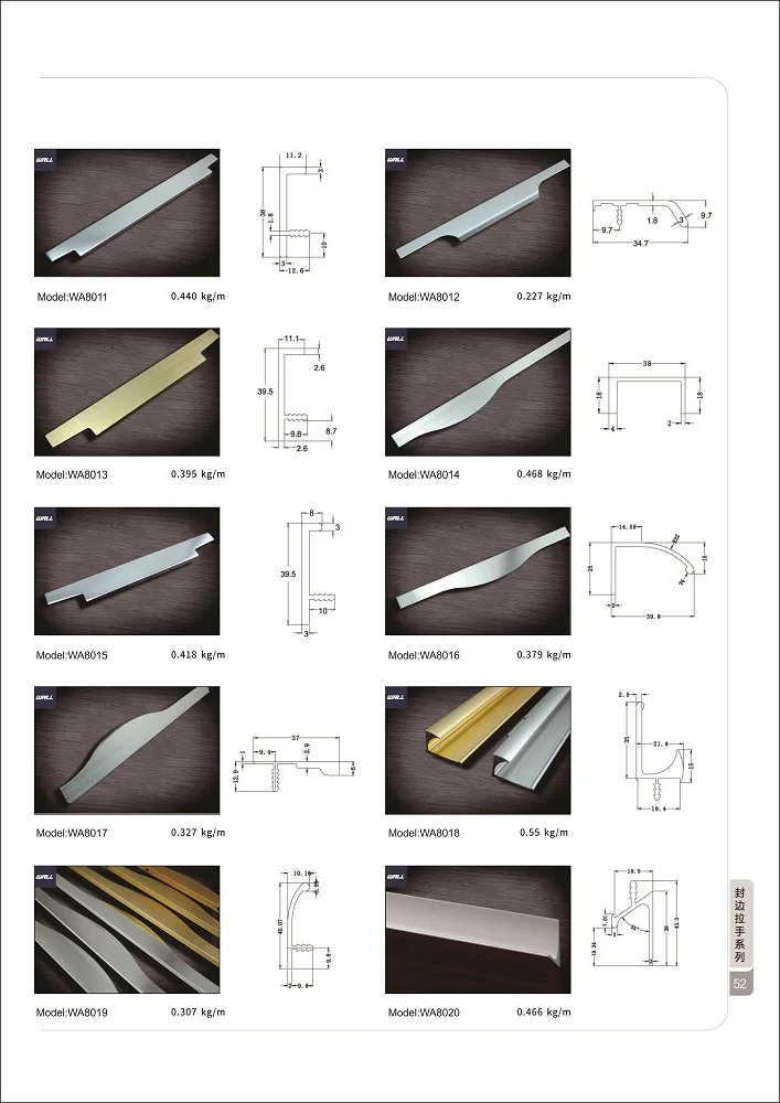 Kitchen Aluminium Profile Handle For Kitchen Door - Buy Aluminum ...