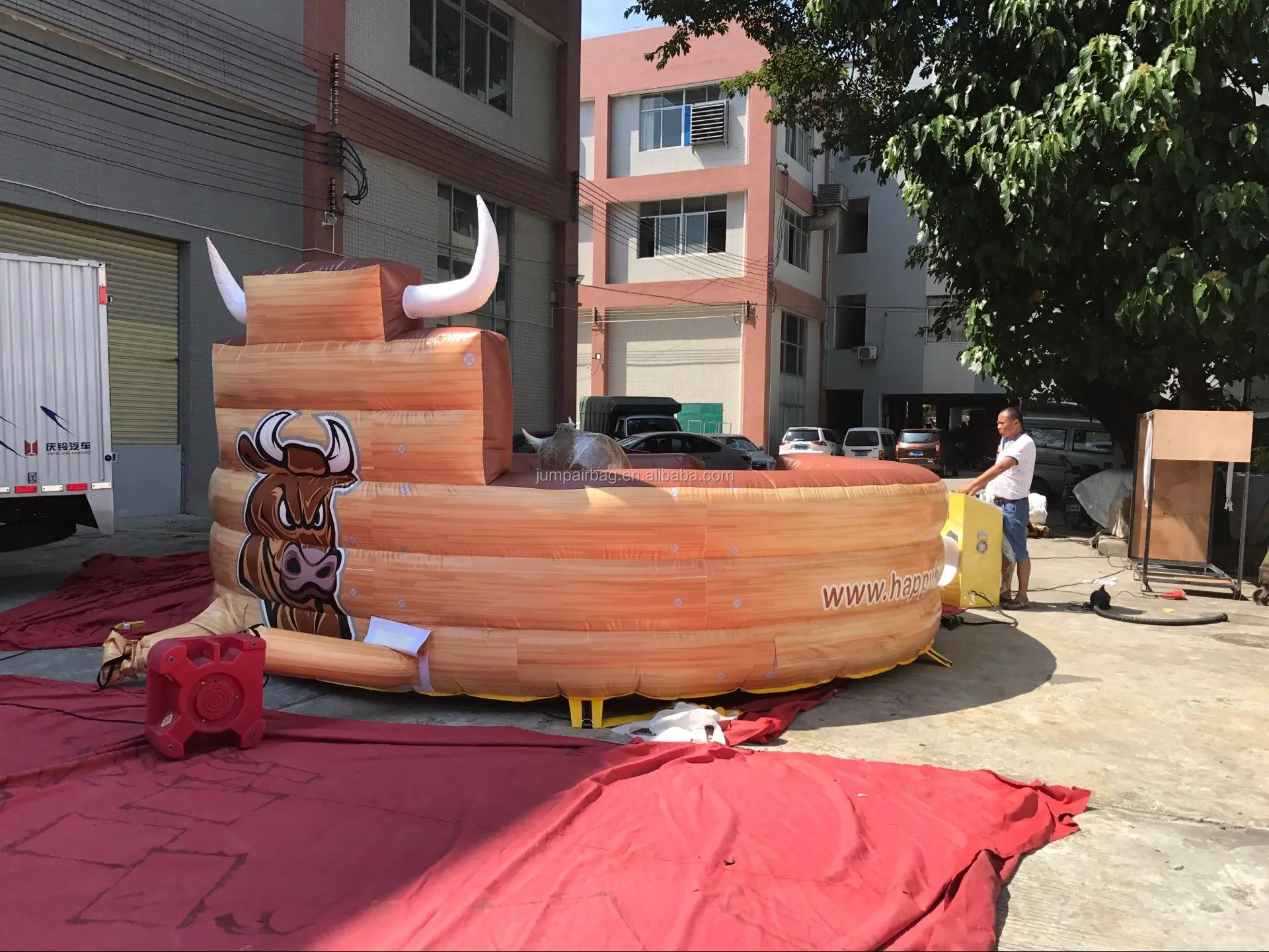 Crazy Inflatable Mechanical Riding Rodeo Bull Game Sport Game - Buy ...