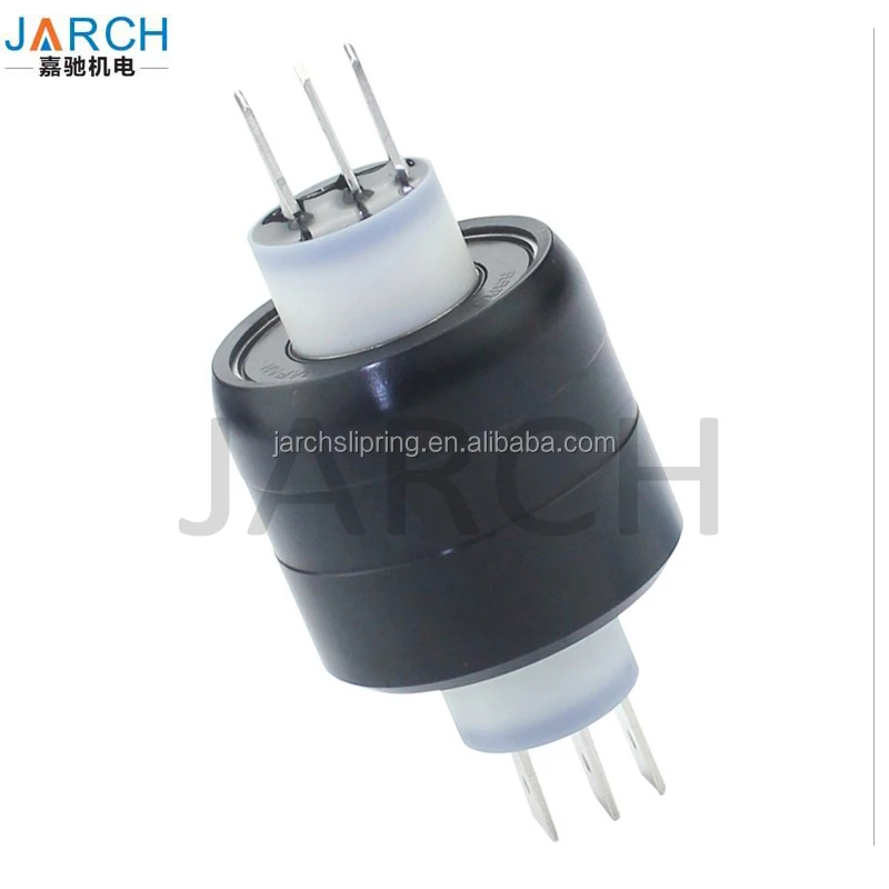 Rotary Joint 3 Pole 30A HF Signal Miniature Mercury Slip Ring A3H