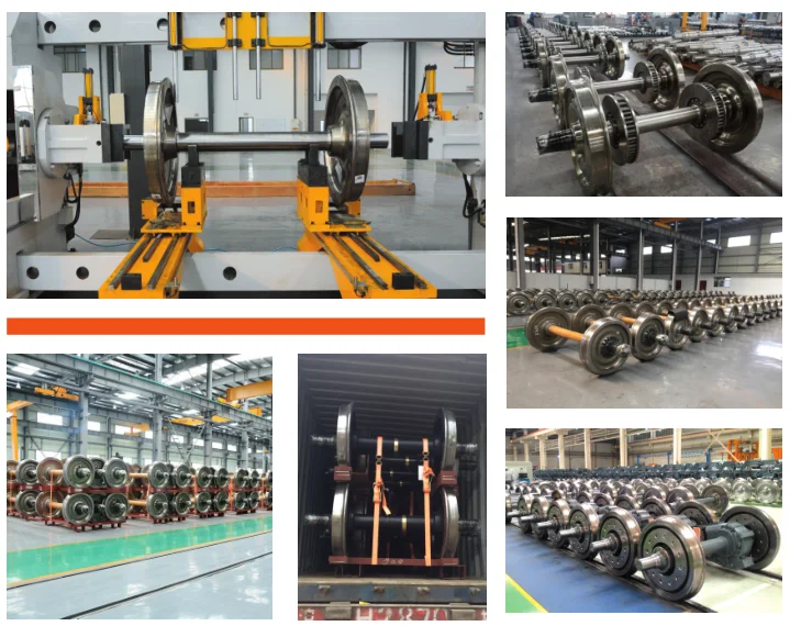 Railway Wheel And Railway Axle Assembly/wheelsets For Coach - Buy ...