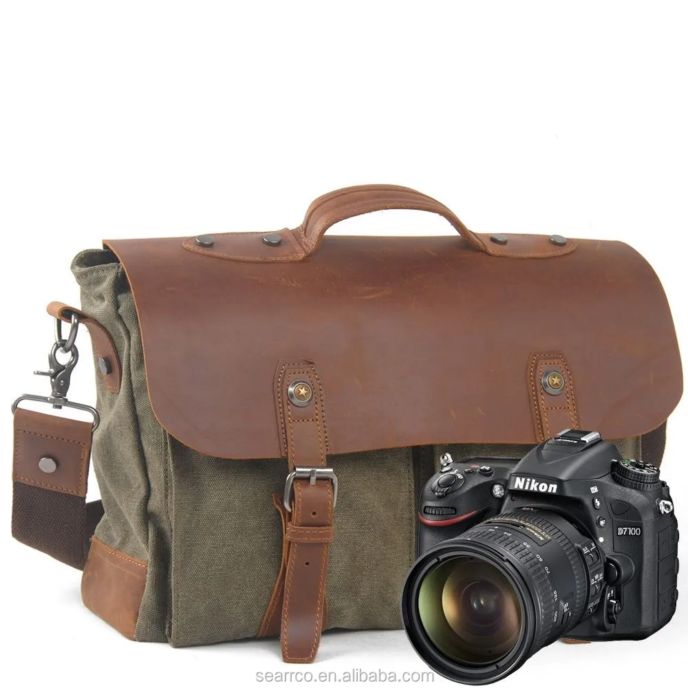 Factory Direct Price Shoulder Briefcase Bag Leather Digital Camera Bag ...