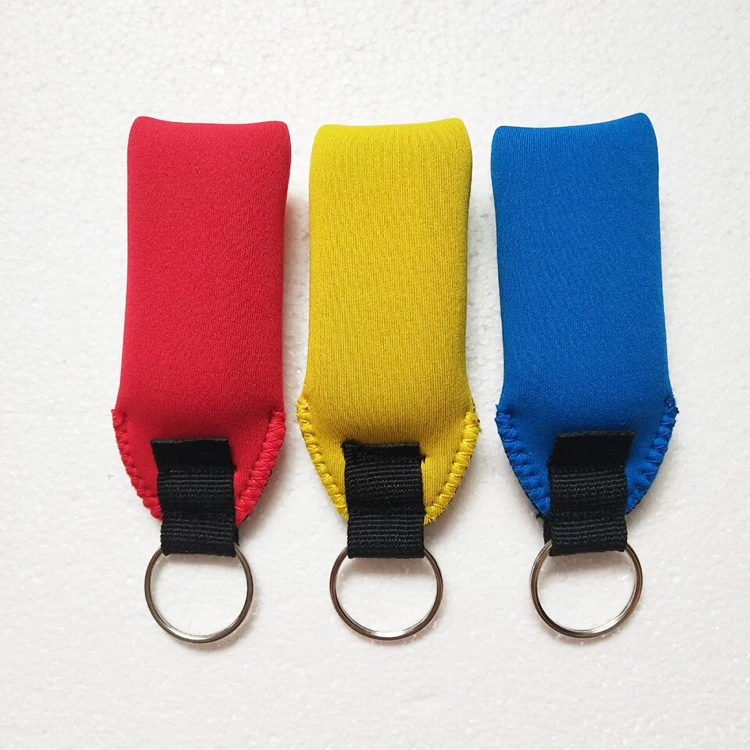 Rectangle Neoprene Floating Keyring Water Buoyant Keychain Key Holder ...