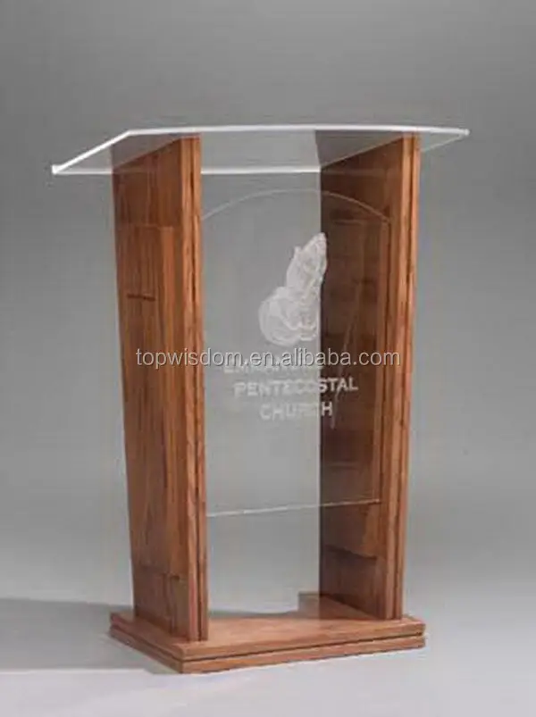 Super Quality Organic Glass Church Pulpit - Design & Customization