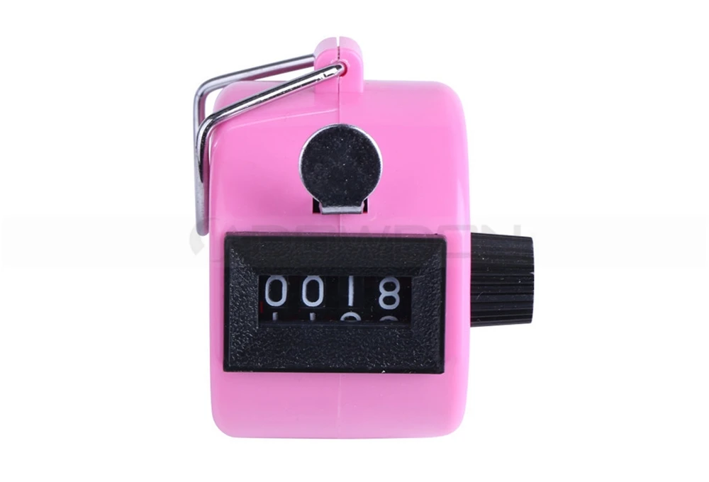 8 Color In Stock Four-digit Plastic Shell Mechanical Tally Counter Hand ...