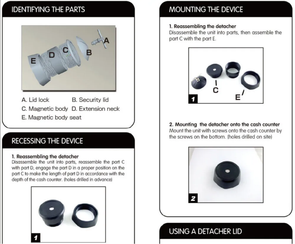 Mini Pocket Universal Detacher - DT4004 by ONTIME