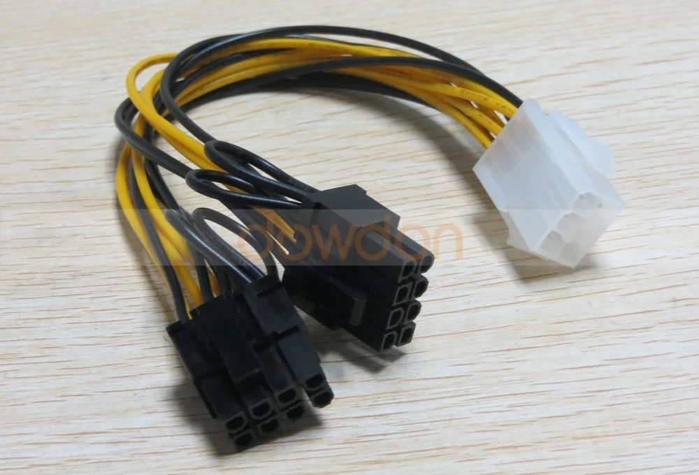 Pcie 6 Pin "y" Split To Two Pcie 2.0 8(6+2) Pin Cable Pci-express 2.0 ...