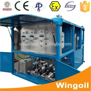 Skid Mounted Hydrostatic High Pipe Pressure Testing Equipment For ...