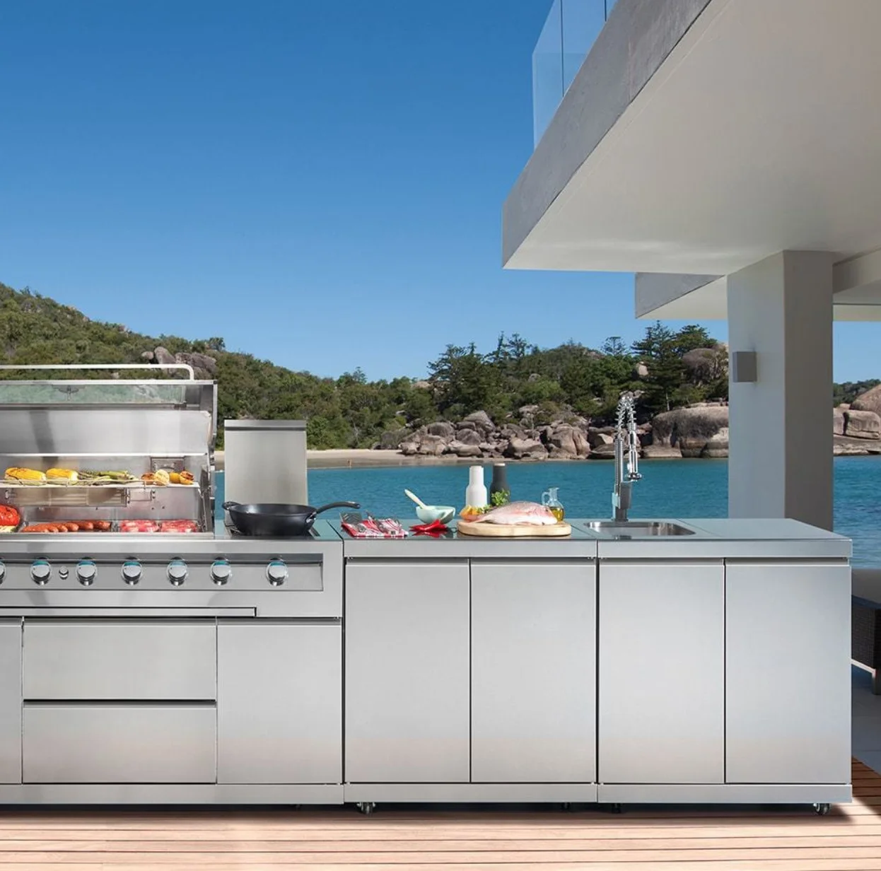 Popular Outdoor Stainless Steel Trolley Kitchen Cabinet Popular Design ...