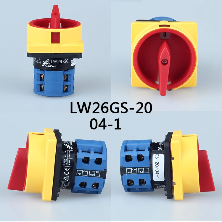 Cansen Lw26gs-20/04-1ce Certificate Rotary Switch Knob Lw26-20 Pad Lock ...