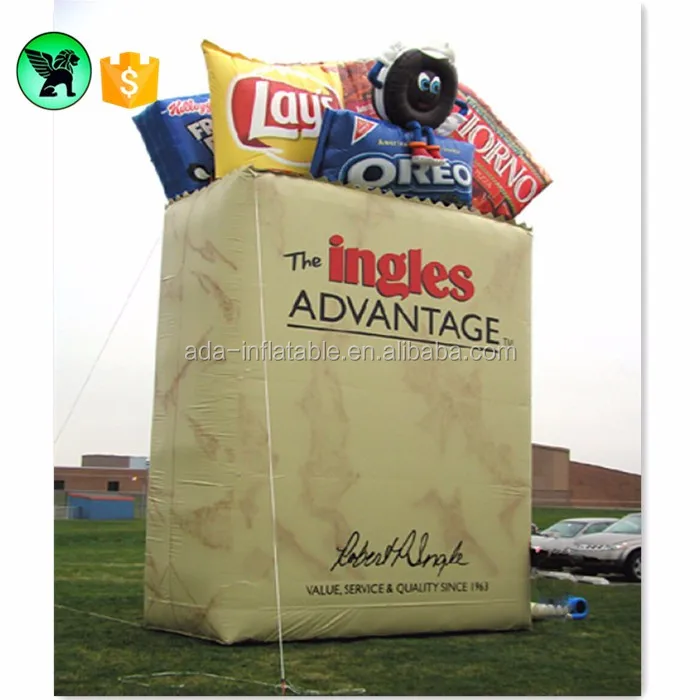 Réplica inflable de Chip, caja inflable gigante personalizada, modelo ...