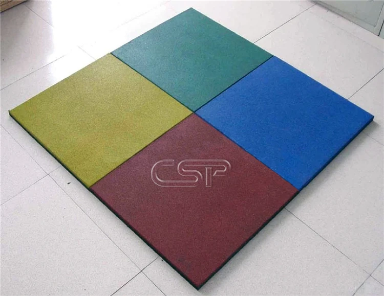 Recycled Rubber Tire Tiles - Durable & Versatile Flooring