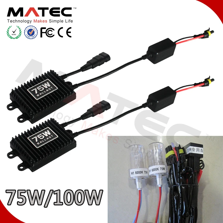 6000k Super Bright H4 Bi-xenon Hid Kits 35w 55w 75w 100w Slim Ballast Hid Xenon Kit - Buy Xenon ...