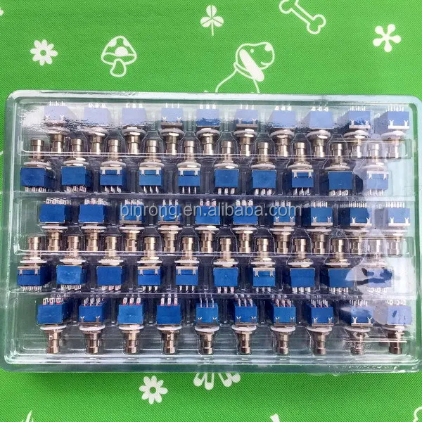 3pdt Foot Switch 9pin Push Button Guitar Stomp Pedal Switch - Buy Stomp ...