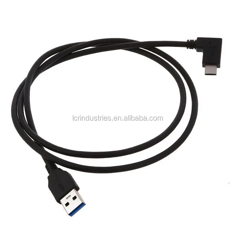 90 Degree Micro Usb 5pin Male to Left Right Angle Type C Cable