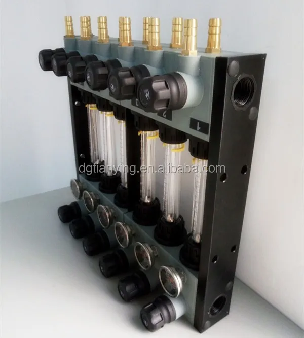 Plastic Injection Molding 10-Way Water Flow Meters for Accurate Liquid ...