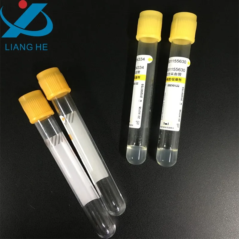 6ml Vacuum Sst Blood Test Tube Yellow Cap - Buy 6ml Vacuum Sst Blood ...